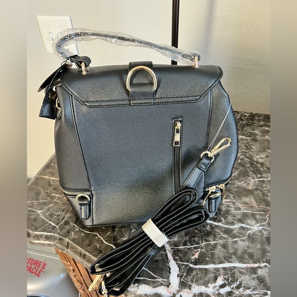 Malibu Skye | Bags | New Malibu Sky Vegan Leather Black Convertible ...